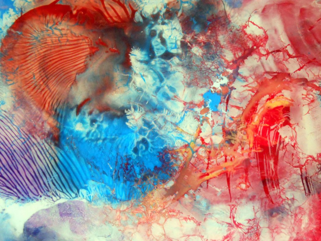 Decalcomaniac Colorfield Abstraction without Number by Otto Rapp ...