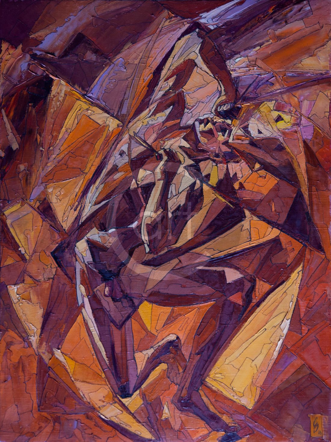 Prometheus by Sergey und Erwin Sovkov – Painting, oil on a canvas ...