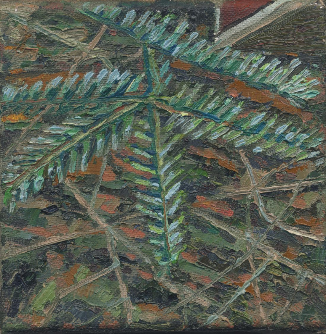 Yew Tree by Noel Paine – Painting, oil on a canvas - artContraire